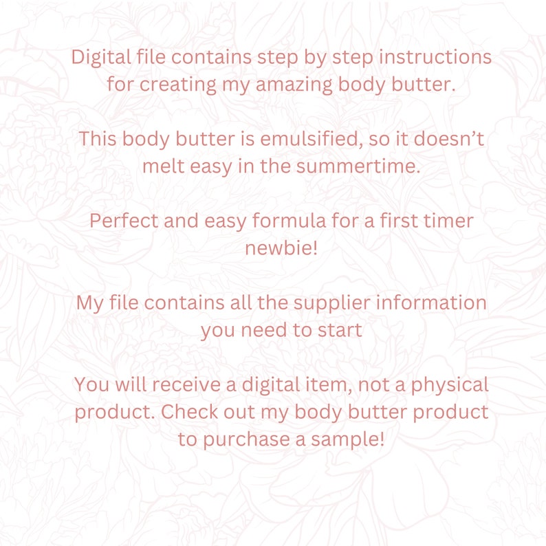 Best Ever Shea Based Emulsified Body Butter Recipe and Instructions - Etsy