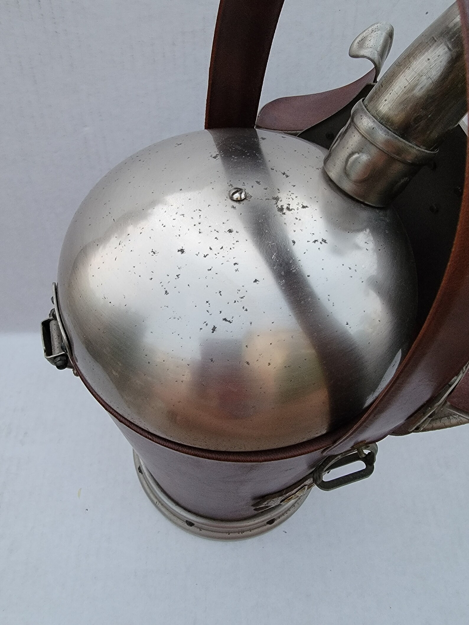Rare Medieval Horned Helmet Ice Bucket With Wind up Music Player / Faux ...