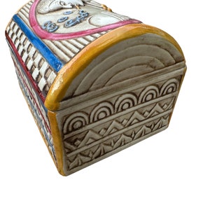 Art Deco Cigarette Box / Antique Ceramic Dimensional Box/ Trinket Box ...