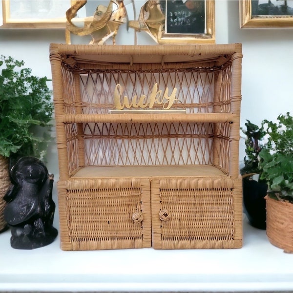 Wicker Wall Shelf - Etsy