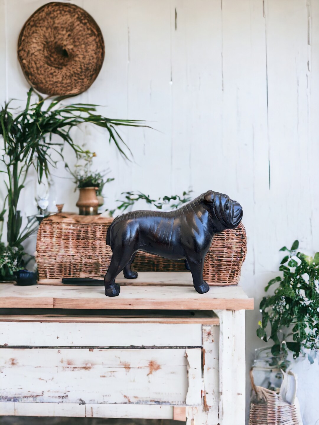 Cast Metal Bronze English Bulldog Figurine/ Statue / Vintage Heavy ...