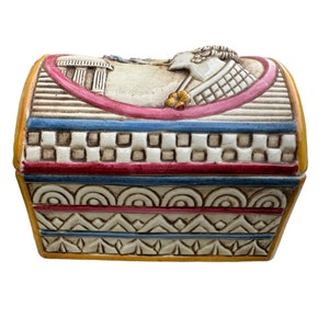 Art Deco Cigarette Box / Antique Ceramic Dimensional Box/ Trinket Box ...