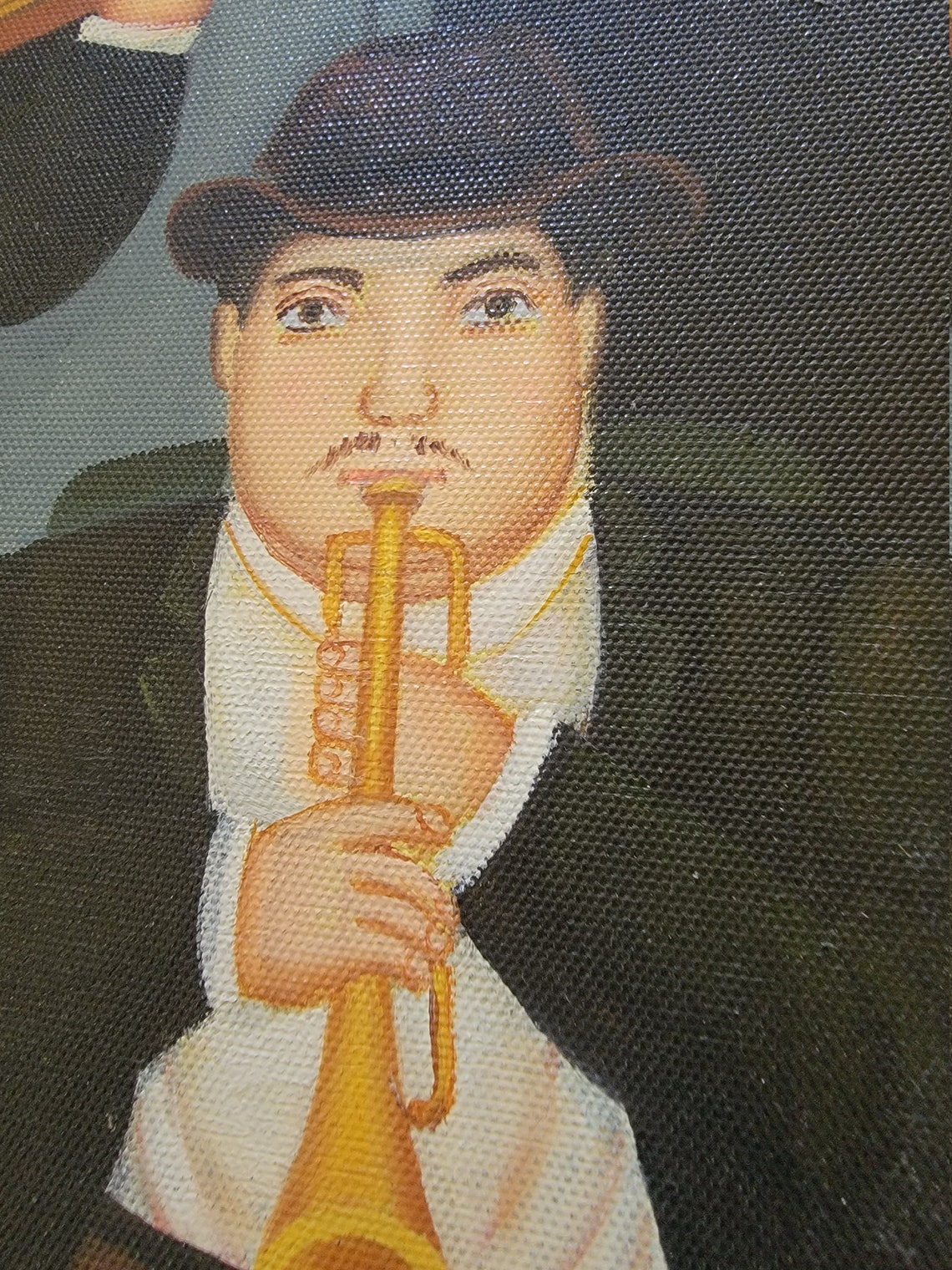 Fernando Botero Oil Painting Los Musicos Reproduction Signed N - Etsy