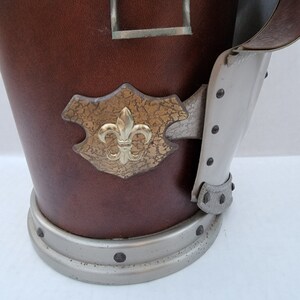 Rare Medieval Horned Helmet Ice Bucket With Wind up Music Player / Faux ...