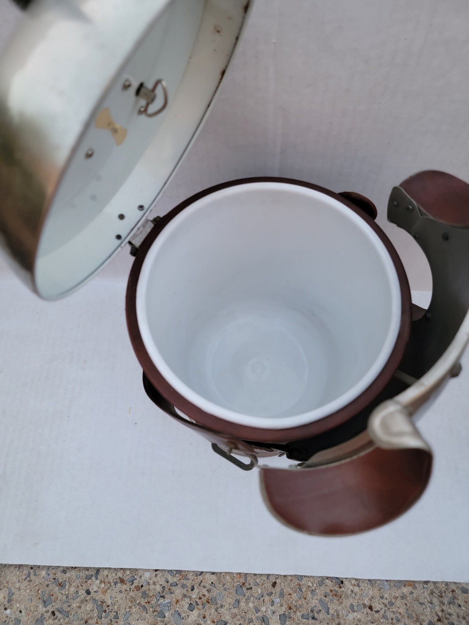 Rare Medieval Horned Helmet Ice Bucket With Wind up Music Player / Faux ...