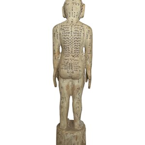Ancient Male Acupuncture Carved Statue / Antique Chinese Medicine ...