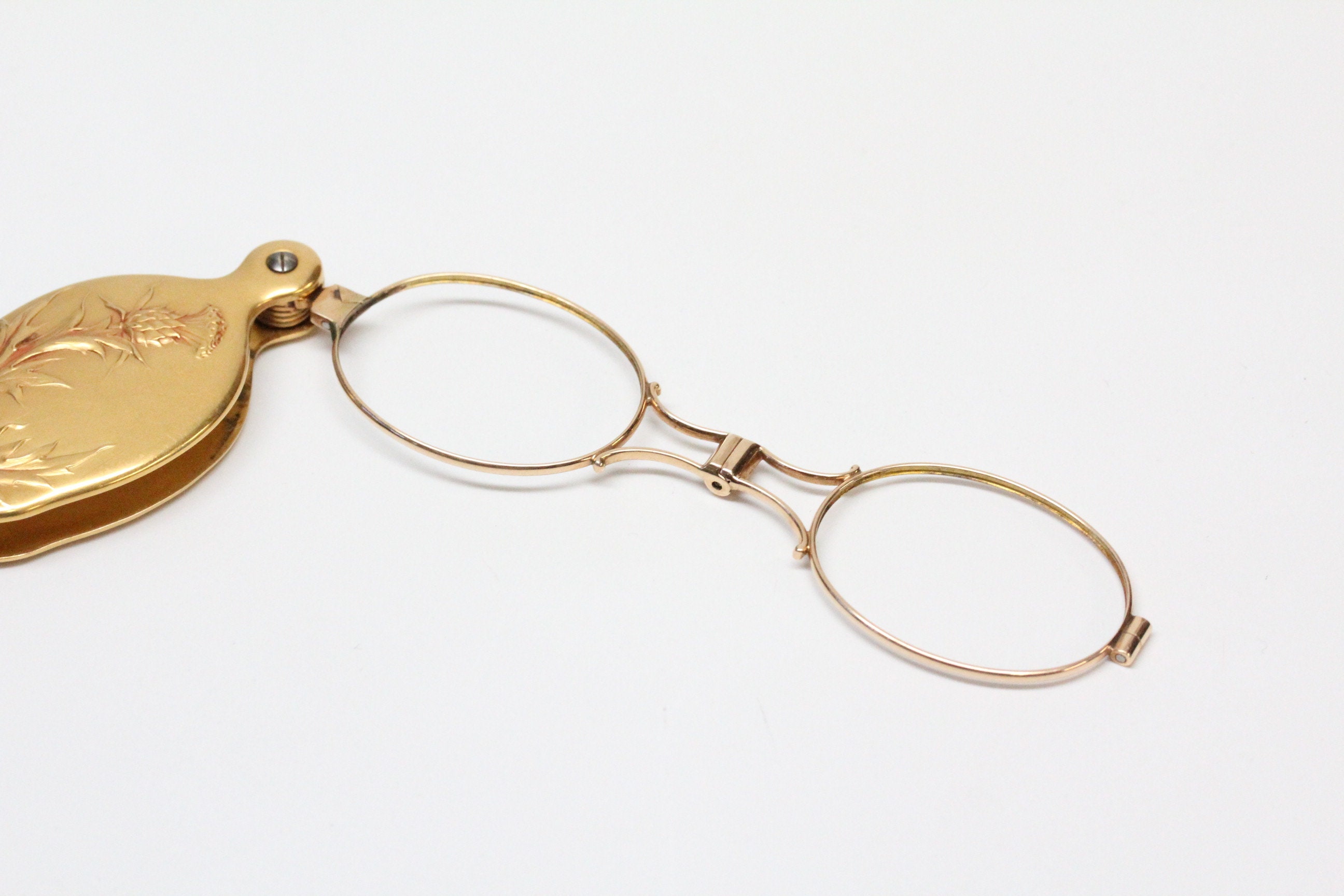 Art Nouveau 14k Gold Lorgnette With Original Box Absolutely - Etsy