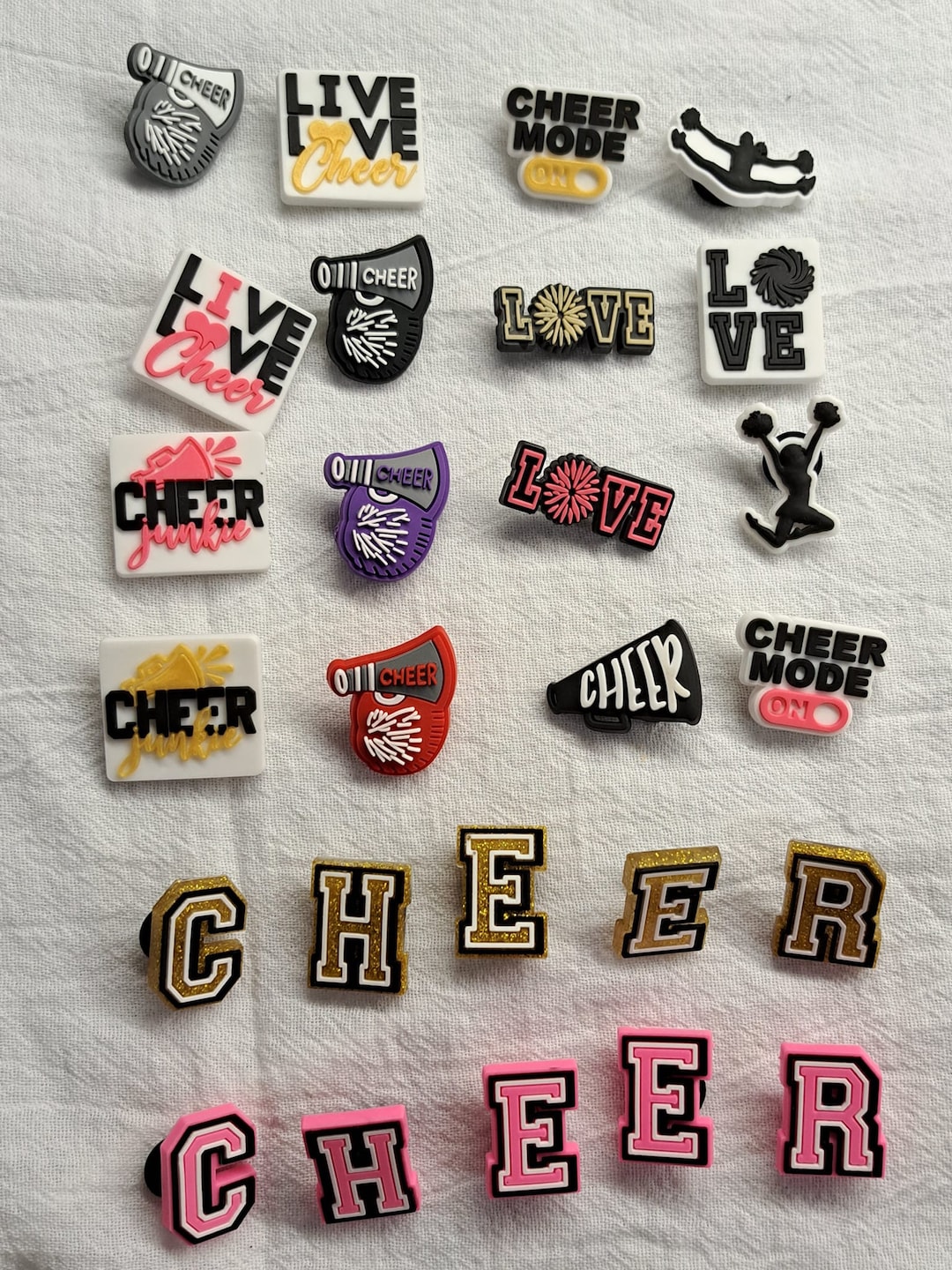 CHEERLEADER CHEER SHOE Pegs Charms - Etsy