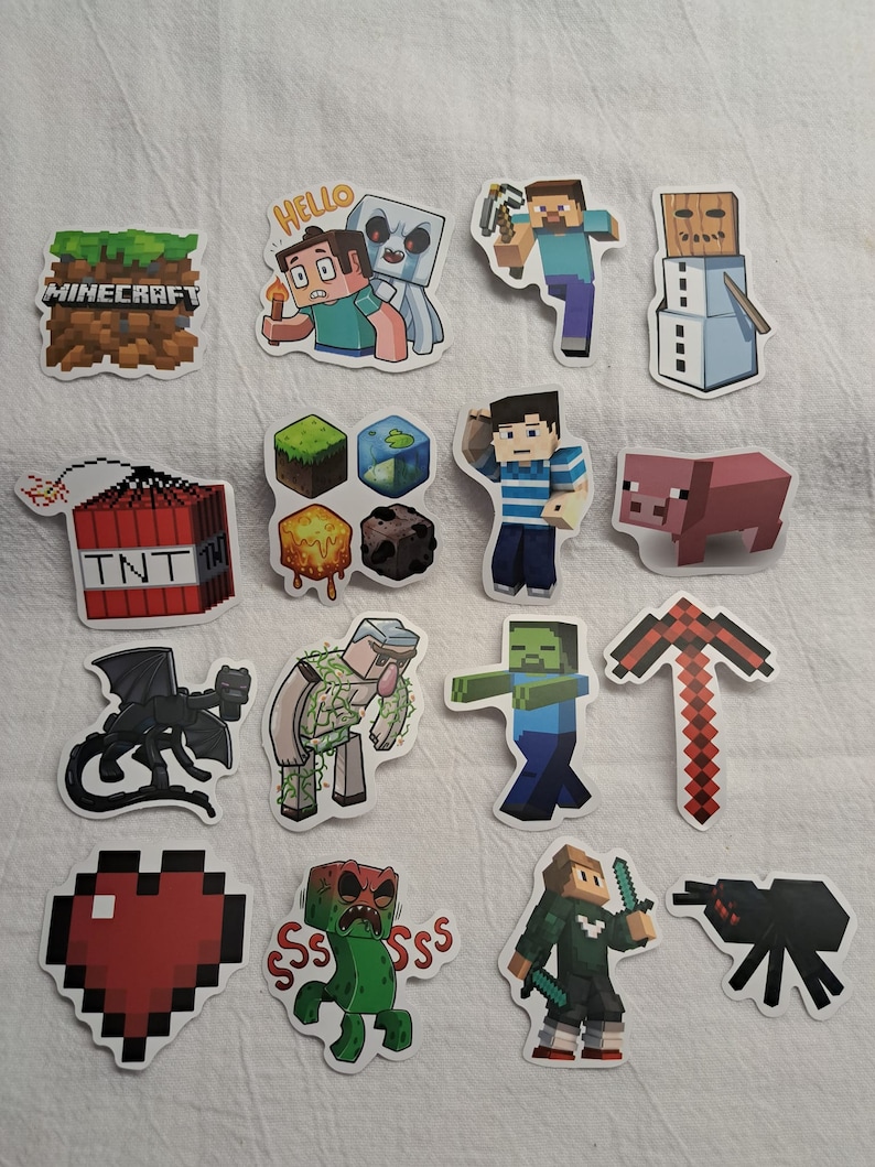 VIDEO GAMING Themed Stickers Decal Decorating Scrapbooking Laptop ...