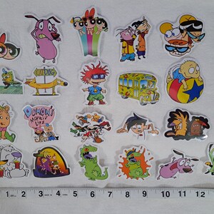 CARTOON MODERN THEMED Stickers Animated Popular Characters Television ...