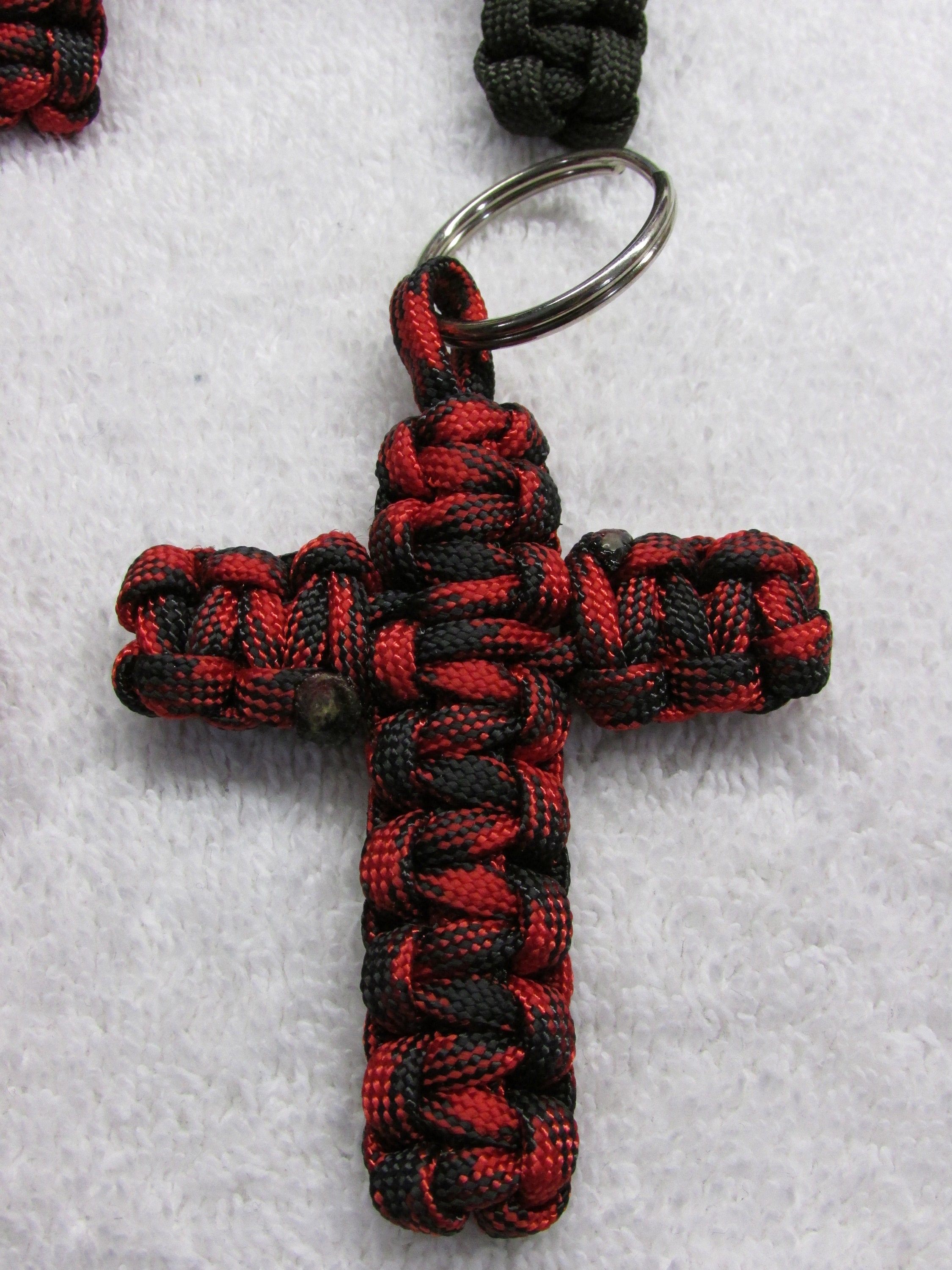 Macrame Paracord Cross Keyring - Etsy