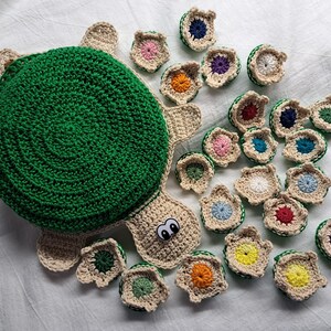 CROCHETED MATCHING & LEARNING Teaching Children's Turtle Memory Game ...