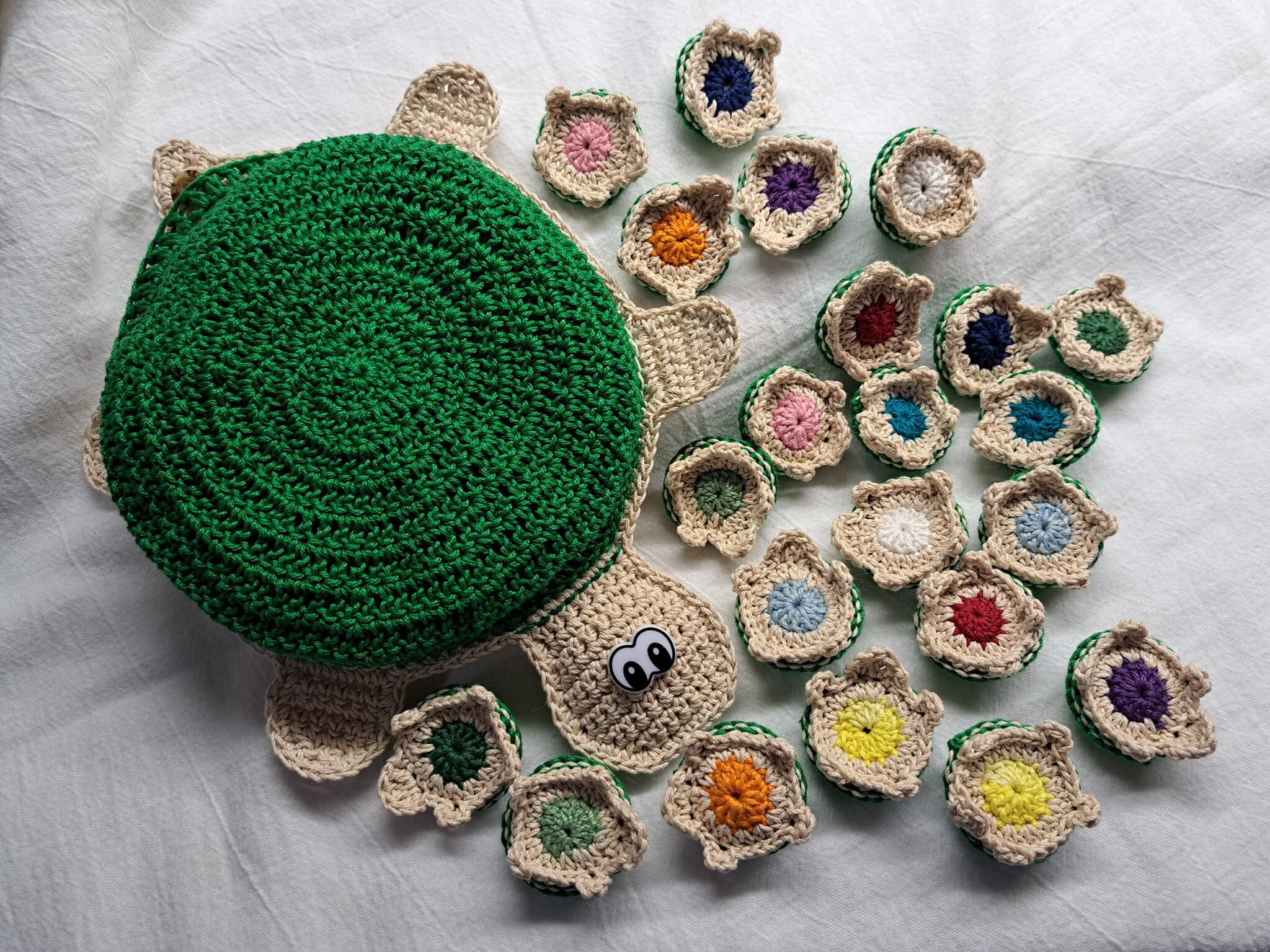 CROCHETED MATCHING & LEARNING Teaching Children's Turtle Memory Game ...