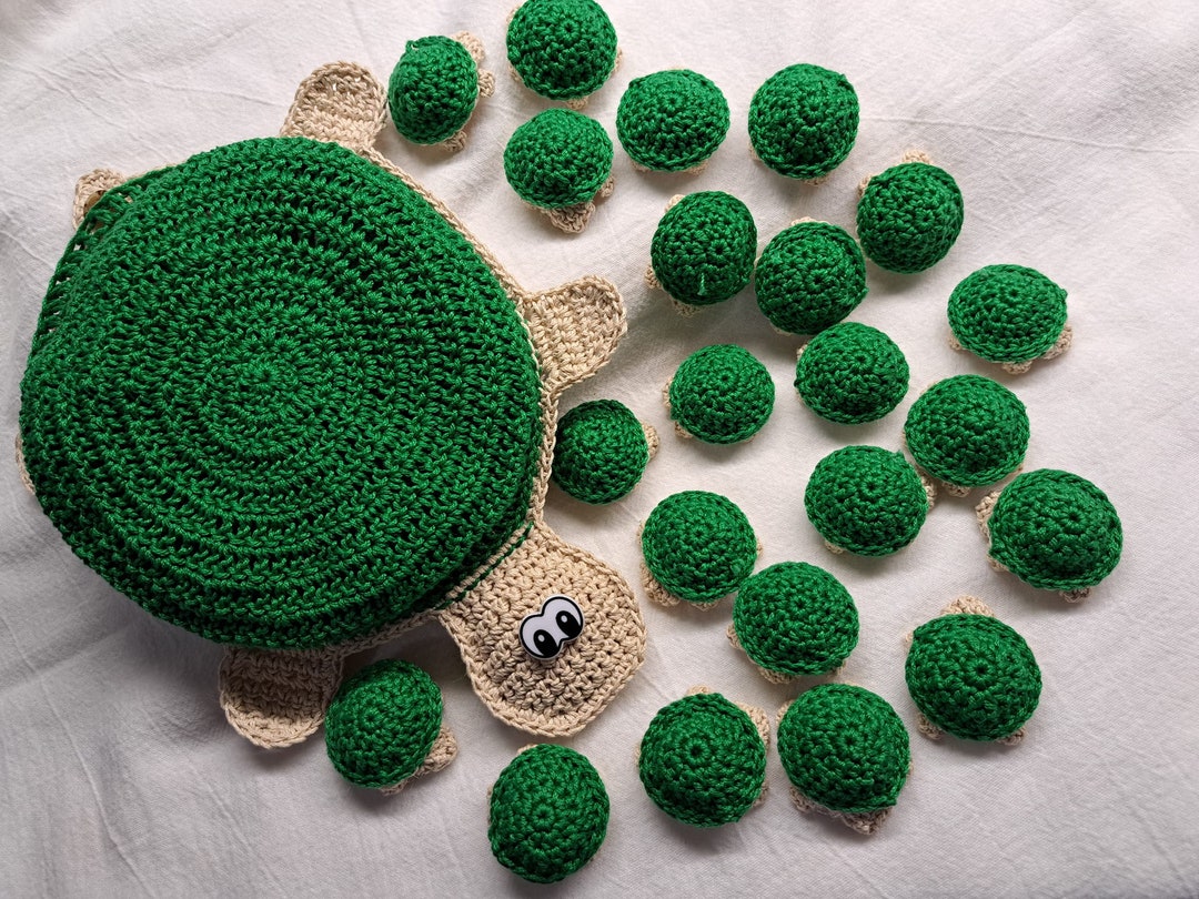 CROCHETED MATCHING & LEARNING Teaching Children's Turtle Memory Game ...