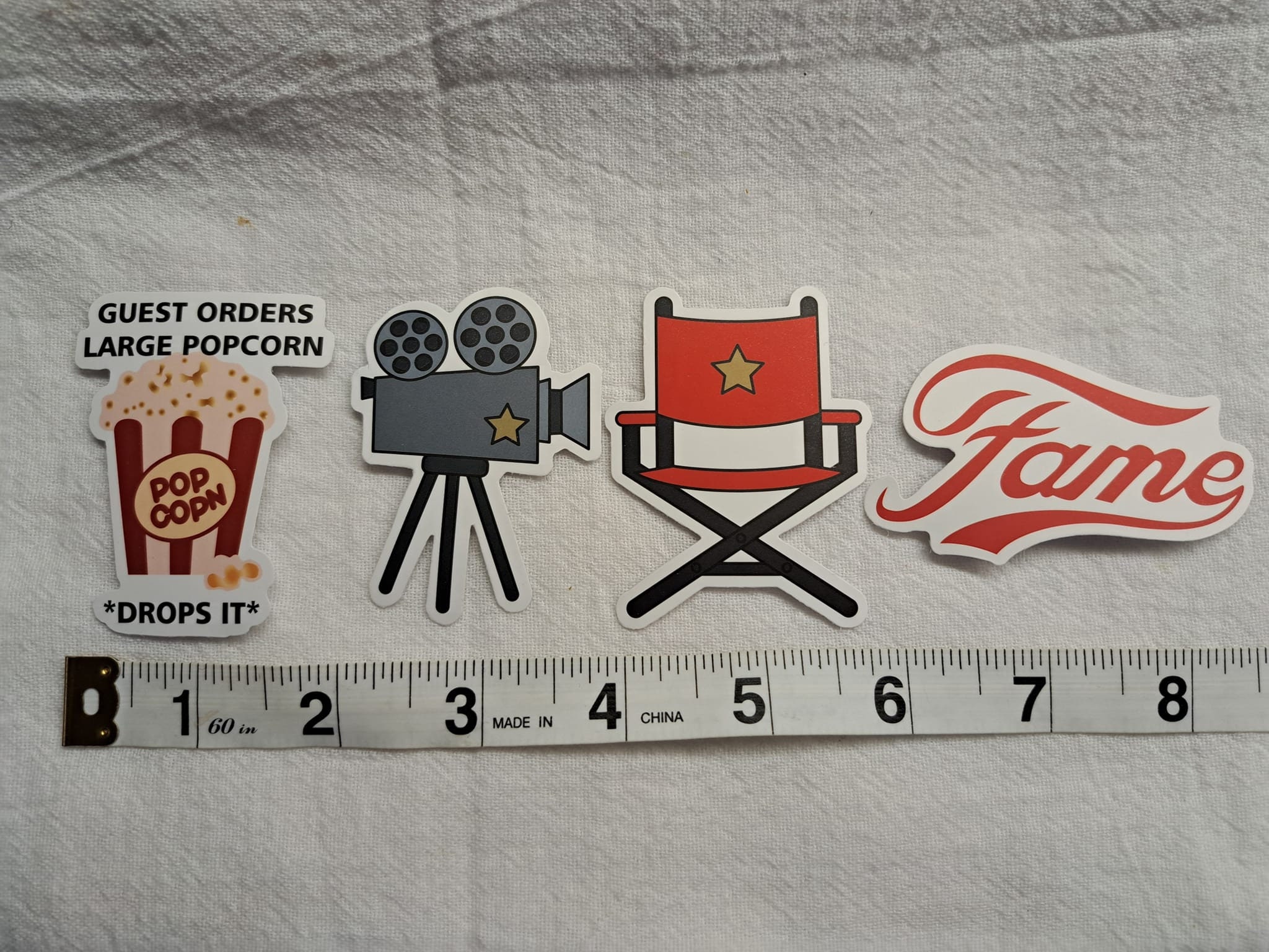 MOVIE & THEATER Themed Stickers Decal Decorating Scrapbooking Laptop ...