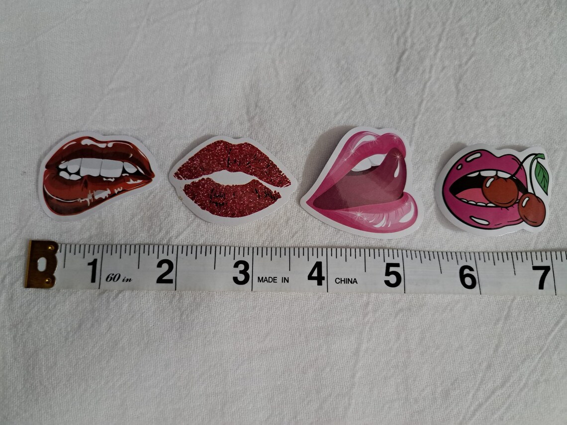 Lip Stickers Decal Decorating Scrapbooking Laptop Journaling