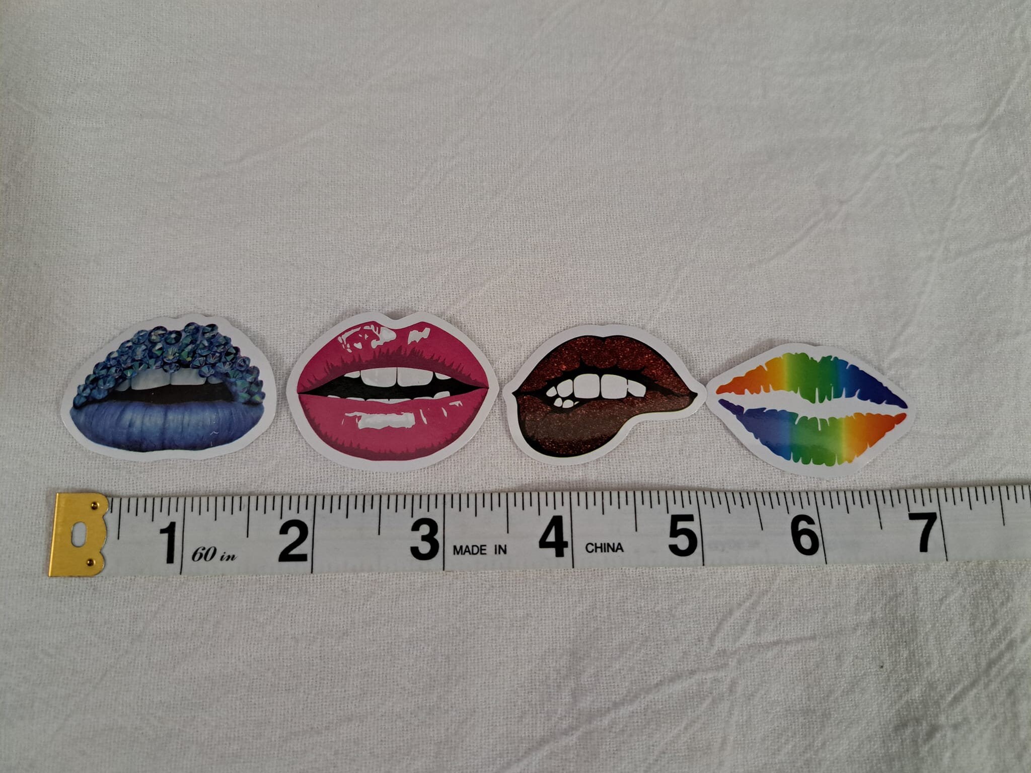 LIP STICKERS Decal Decorating Scrapbooking Laptop Journaling ...