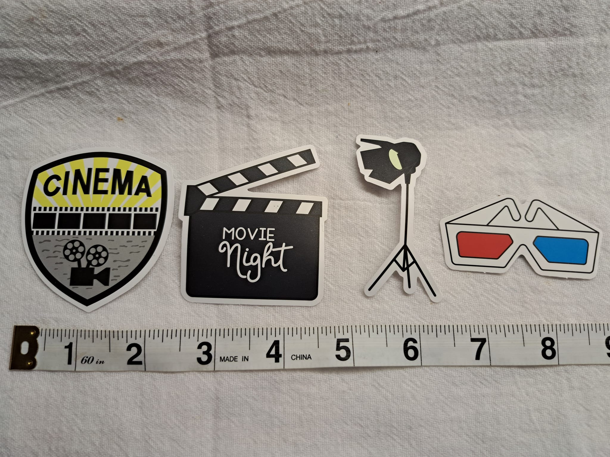 MOVIE & THEATER Themed Stickers Decal Decorating Scrapbooking Laptop ...