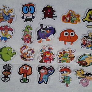 CARTOON MODERN THEMED Stickers Animated Popular Characters Television ...