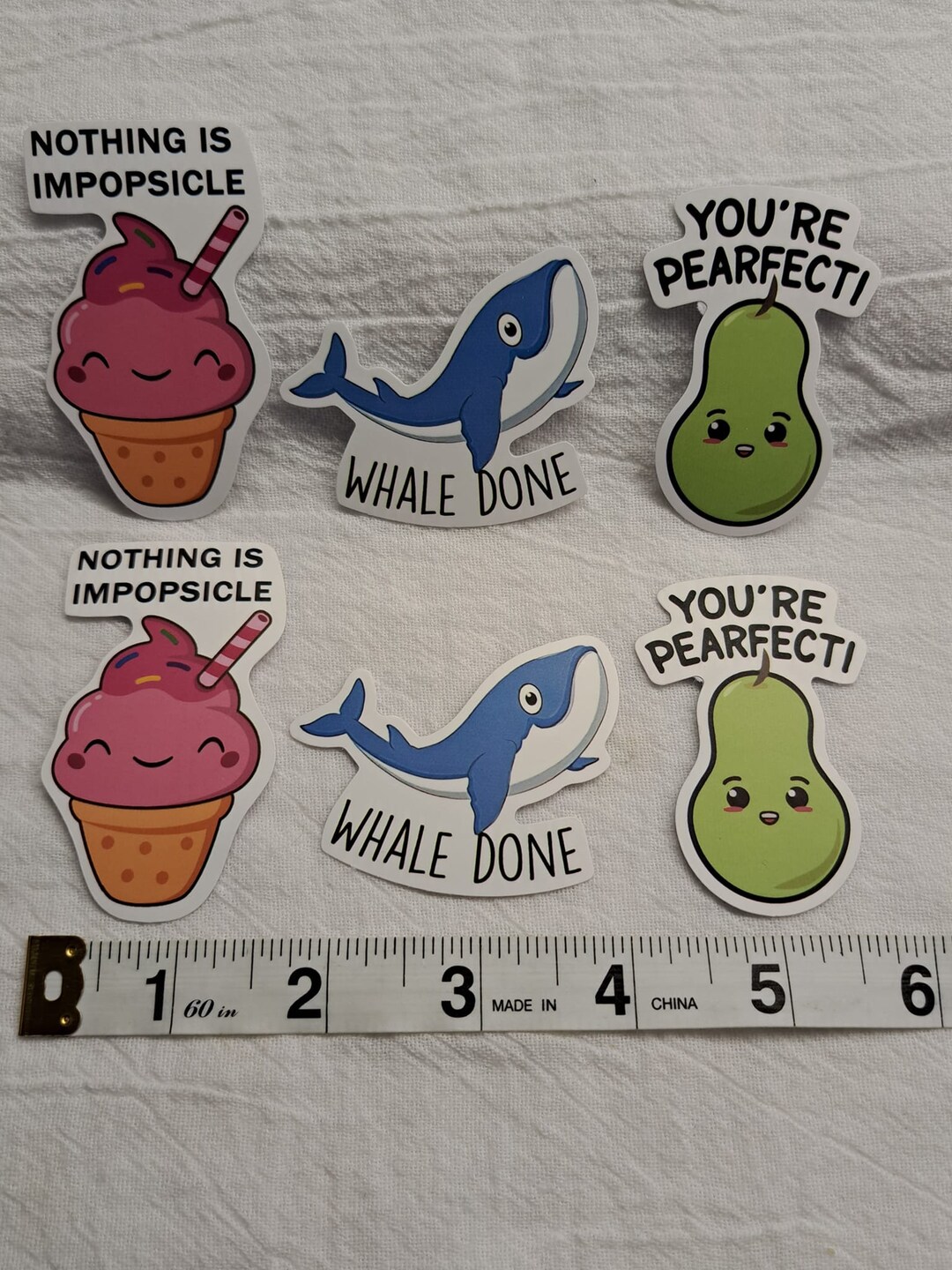 Inspirational Motivational Stickers Ice Cream Whale Pear for Teacher ...