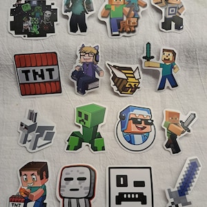 VIDEO GAMING Themed Stickers Decal Decorating Scrapbooking Laptop ...
