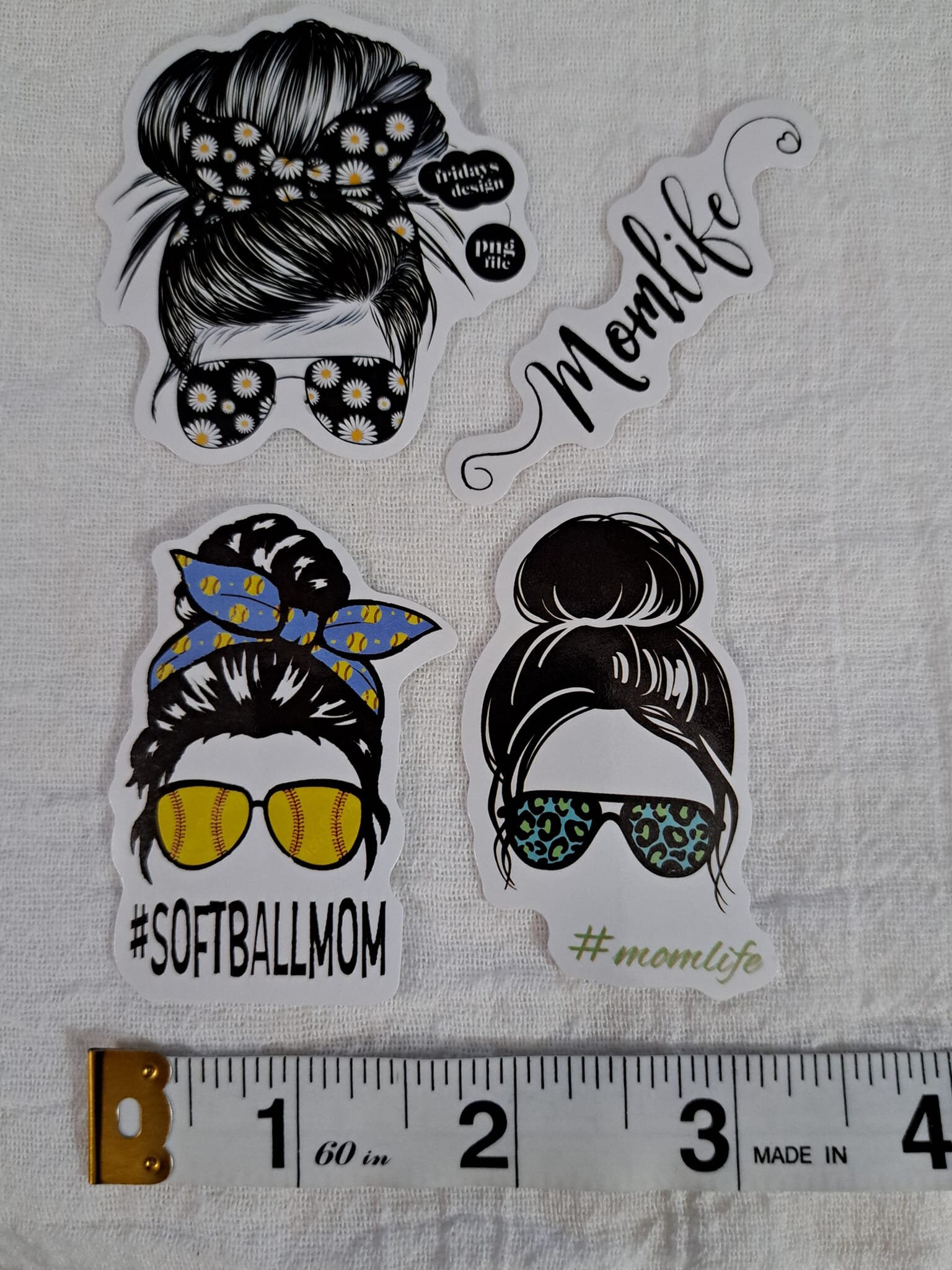 DIVA MOM LIFE Themed Stickers Decal Decorating Scrapbooking Laptop ...