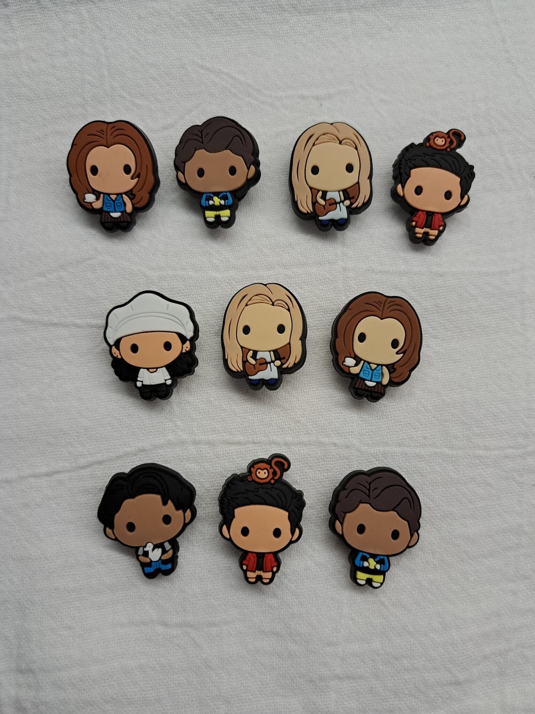 BOY GIRL CHARACTER Shoe Charms Buttonhole Laces Clogs Sandals Fashion ...