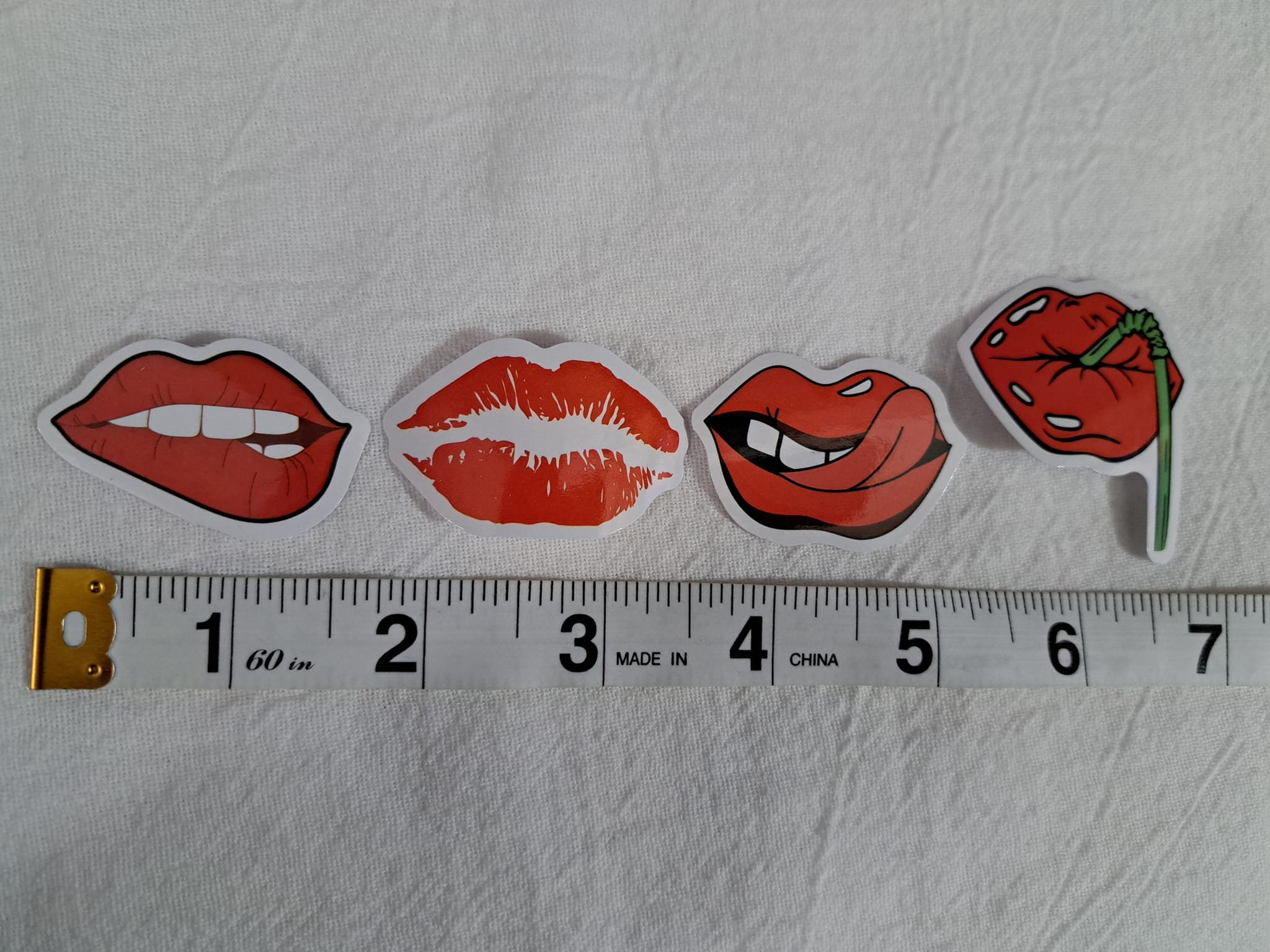 LIP STICKERS Decal Decorating Scrapbooking Laptop Journaling ...