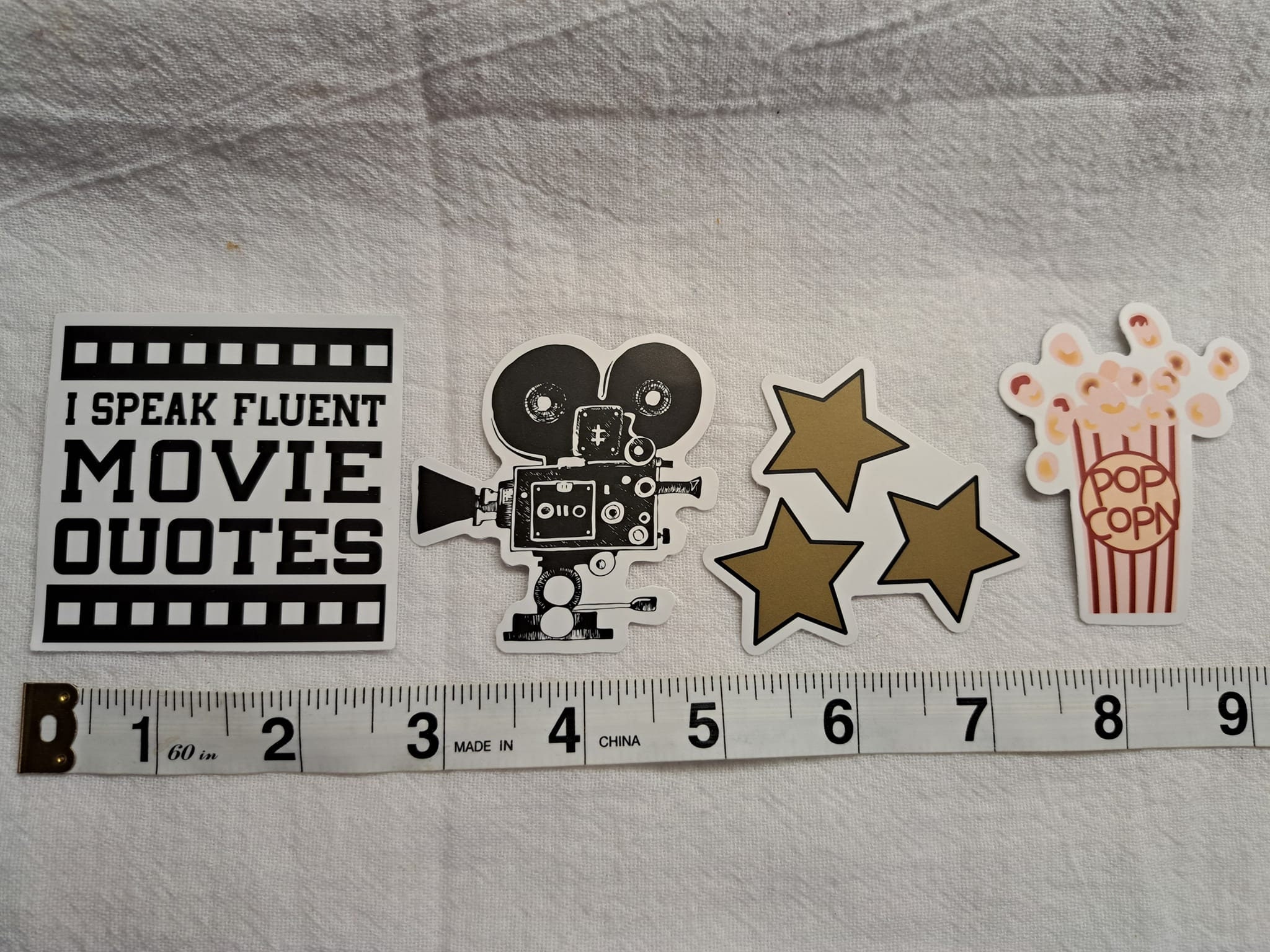 MOVIE & THEATER Themed Stickers Decal Decorating Scrapbooking Laptop ...