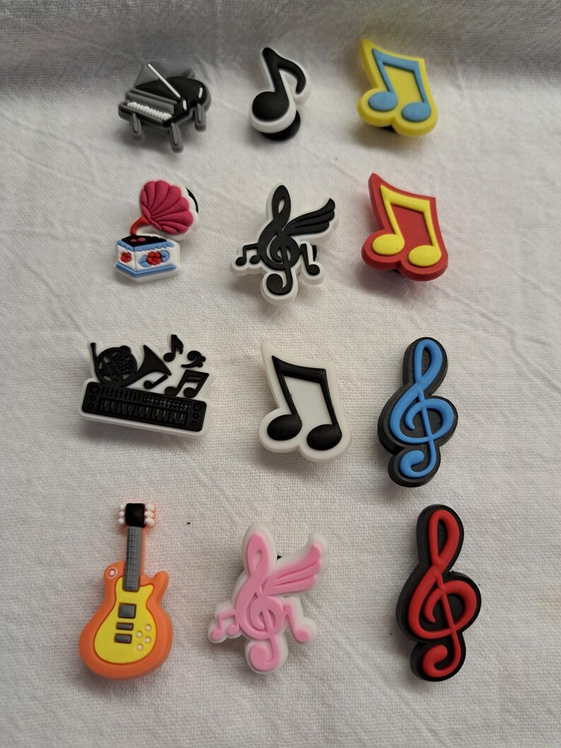 Musical Shoe Charms Music Play Instruments - Etsy