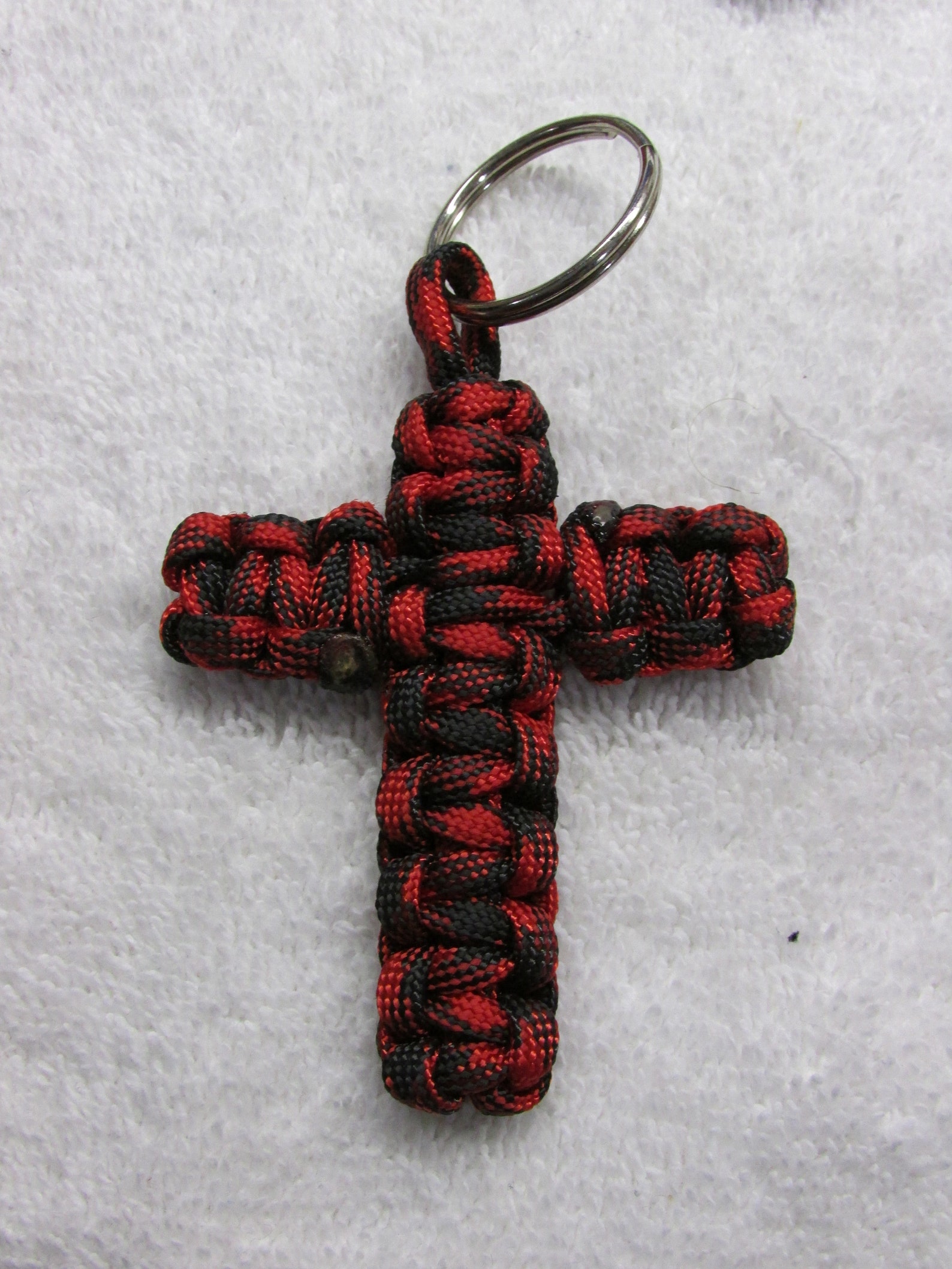 Macrame Paracord Cross Keyring - Etsy