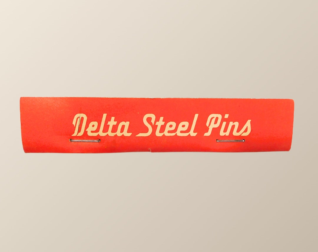 Vintage Delta Steel Pins - Dressmaker Pins - Steel and Zinc ...