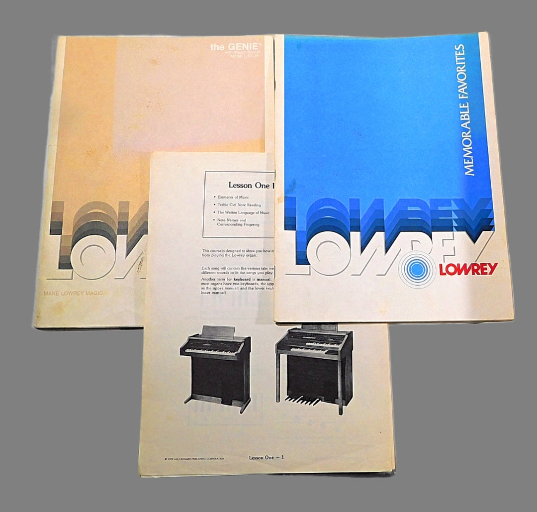 Lot of Vintage Lowrey Organ Music Books - Sheet Music - Lessons - 2 ...