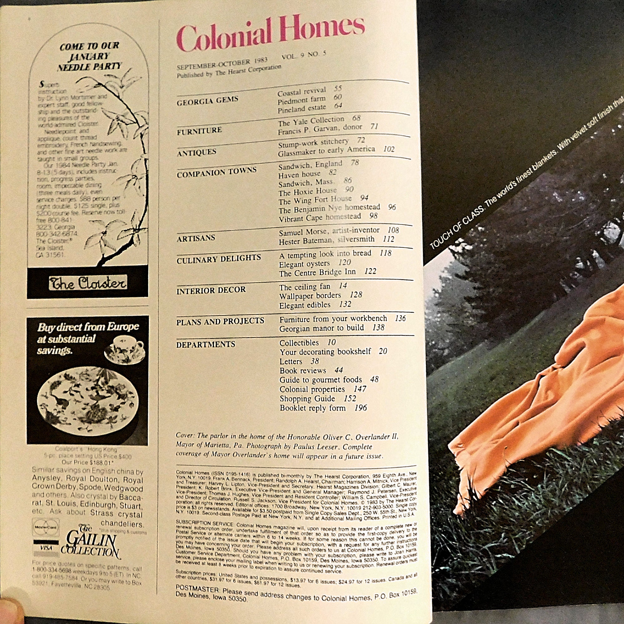 3 Vintage Back Issues COLONIAL HOMES Magazines From 1983 Early ...