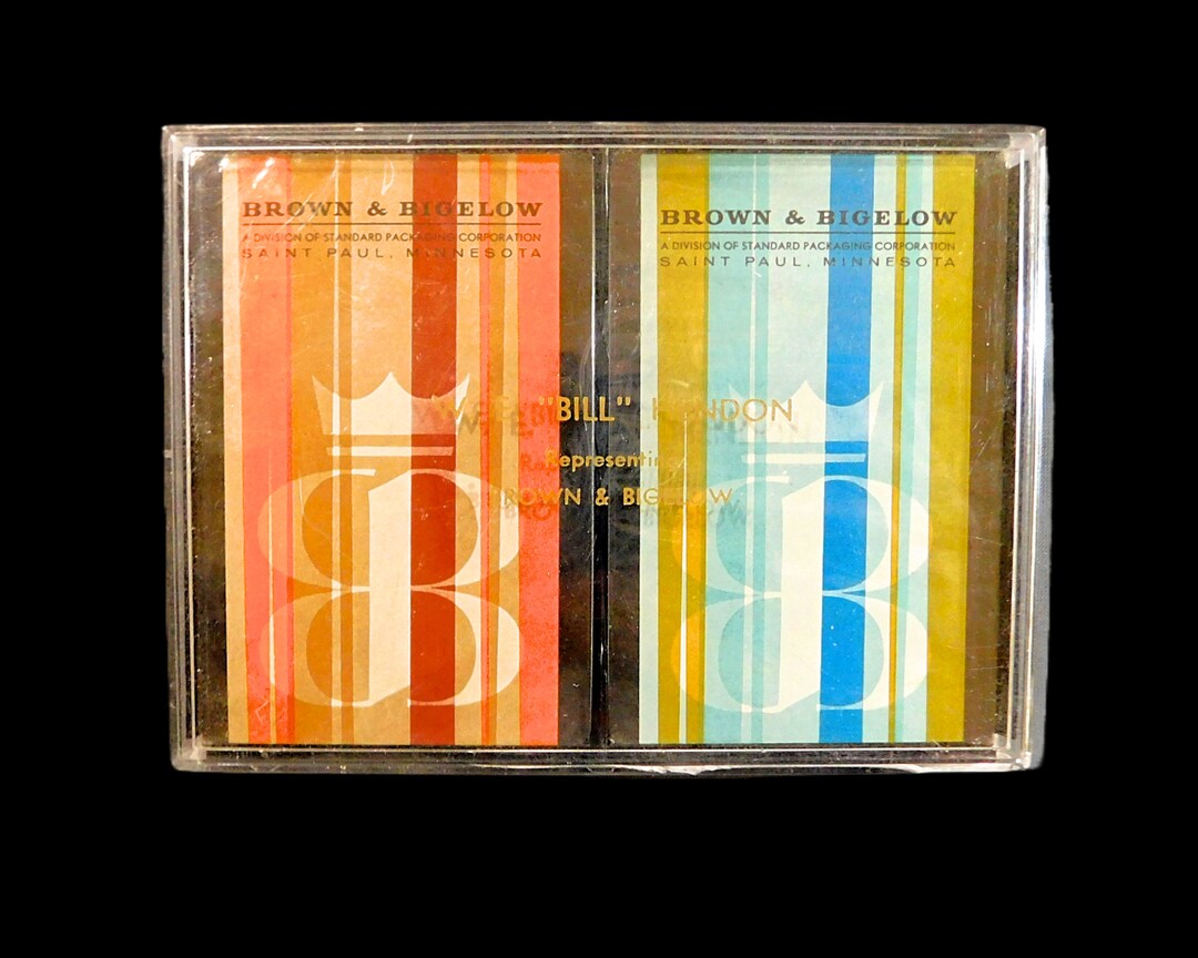 Vintage Double Deck Playing Cards BROWN & BIGELOW - Representative W. E ...