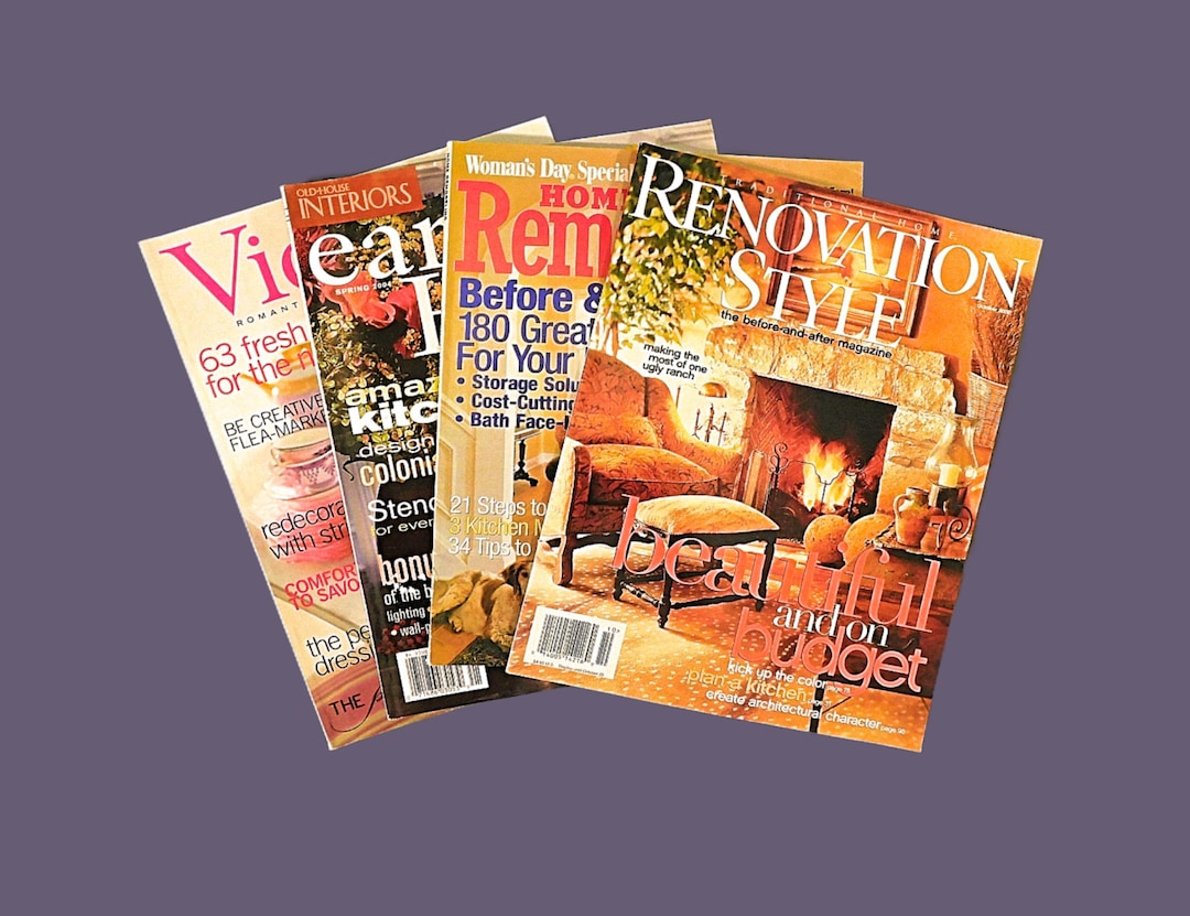 4 Vintage Magazines Renovation Style, Home Remodeling, Early Homes and ...