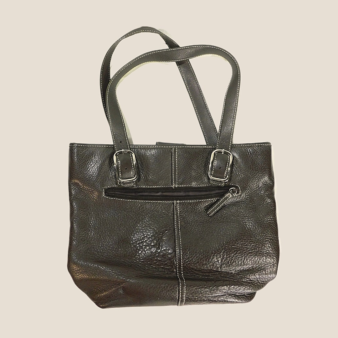 Vintage GIANI BERNINI Large Pebbled Leather Tote - Hand Bag - Purse ...