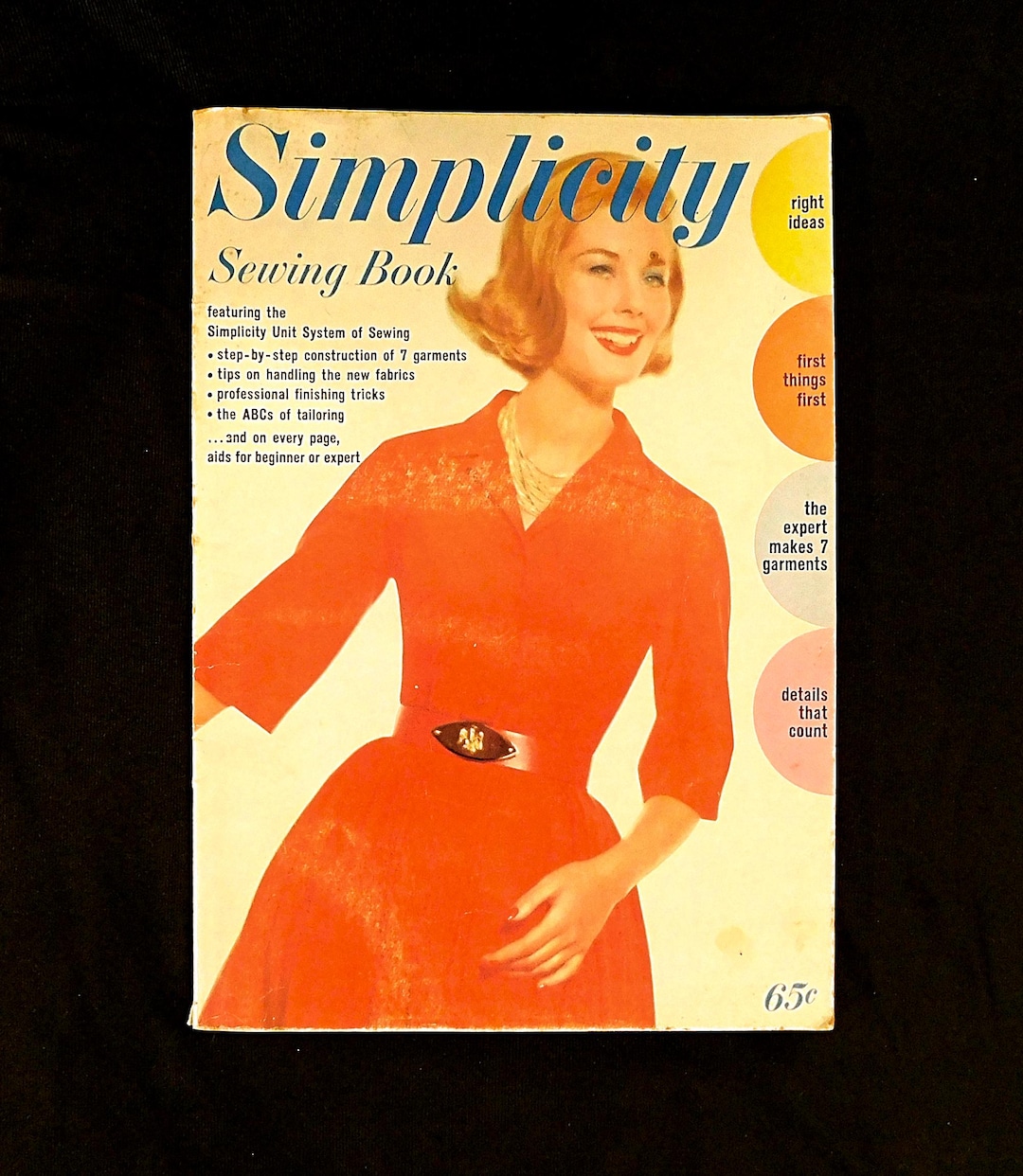 Vintage 1962 Simplicity Sewing Book - Simplicity Unit System of Sewing ...