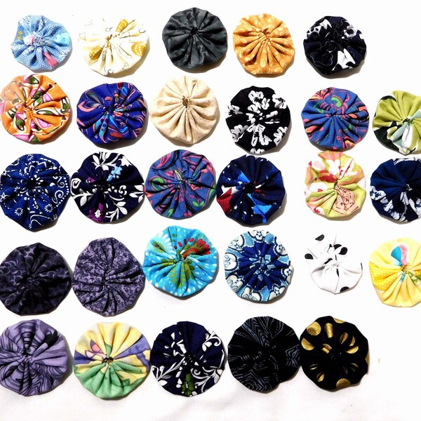 Fabric Yo Yos - Etsy