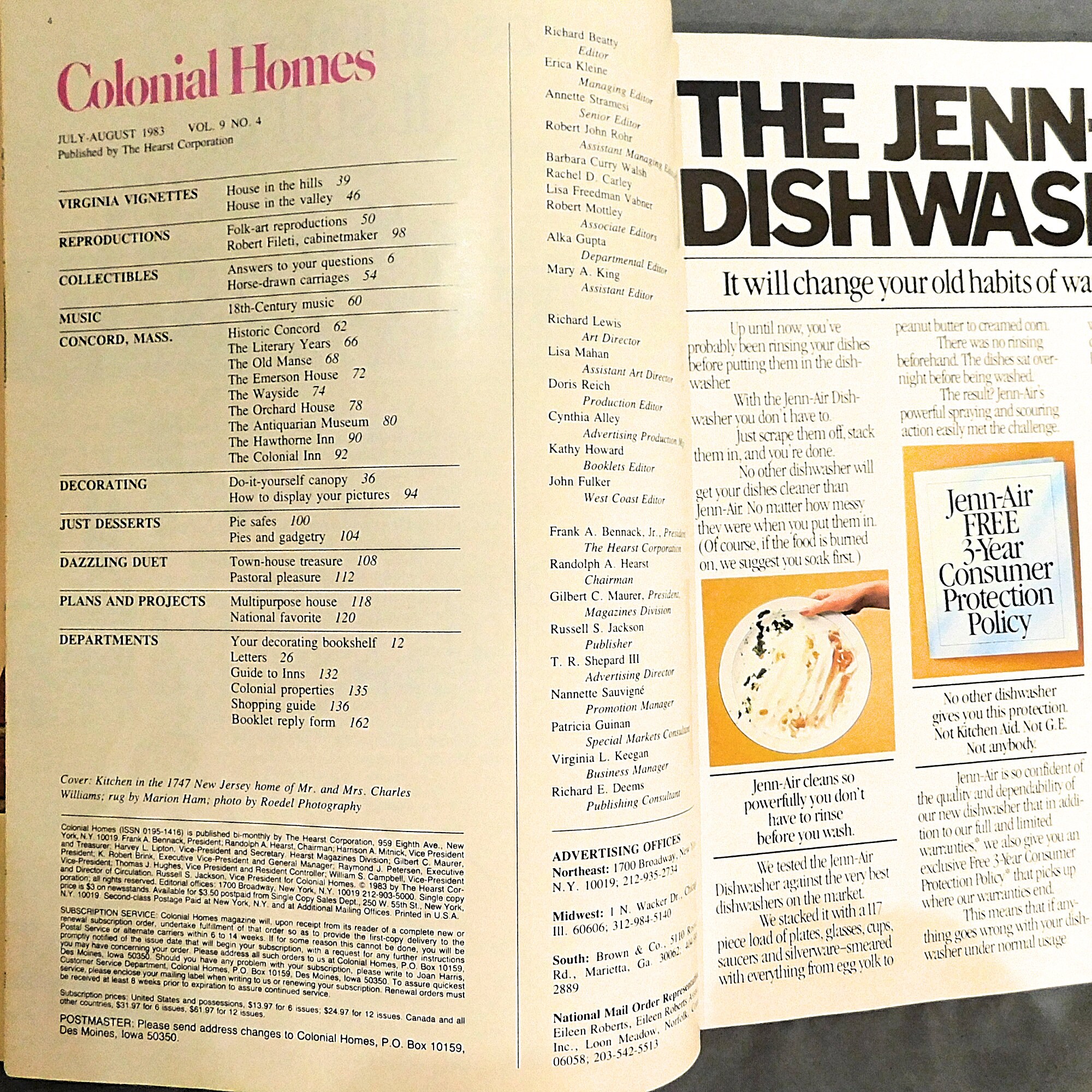 3 Vintage Back Issues COLONIAL HOMES Magazines From 1983 Early ...