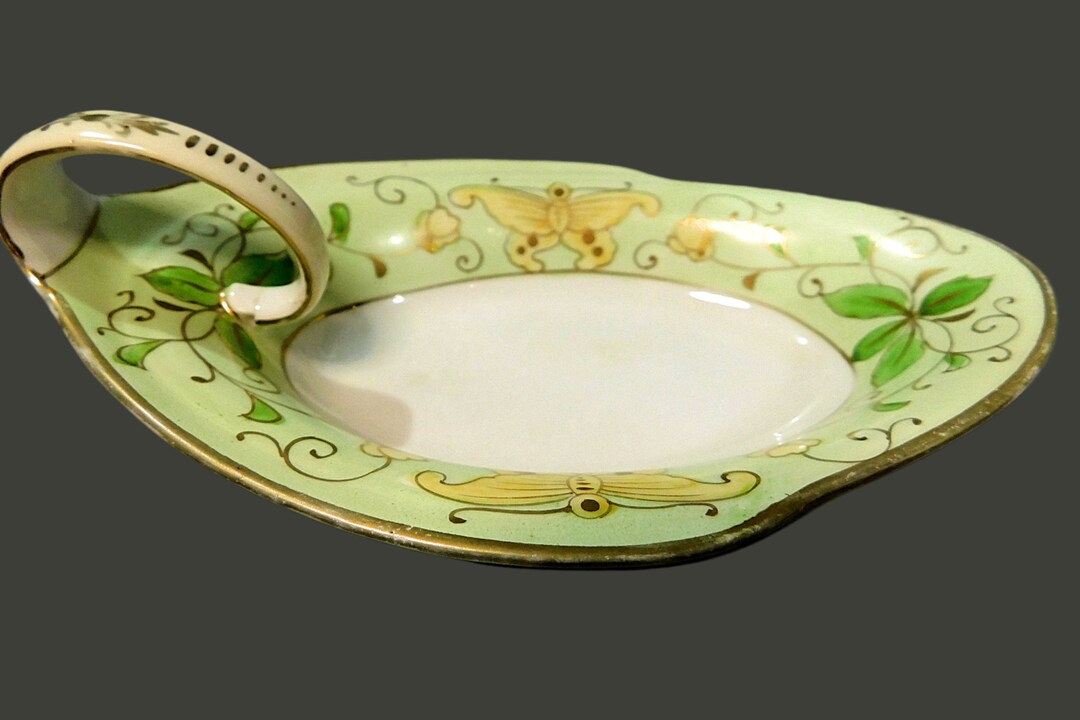 Vintage Porcelain Hand Painted NIPPON Nappy Dish - Condiment Dish ...