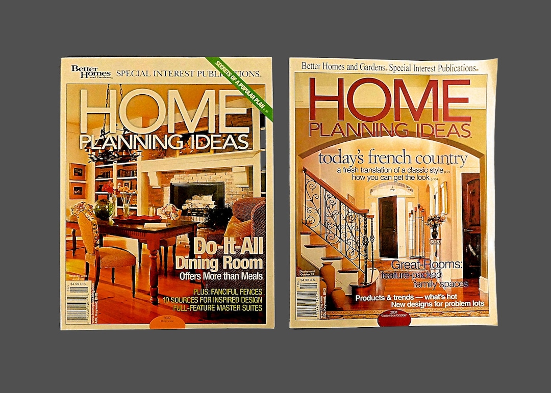 2 Vintage 2001 - 2002 Home Planning Ideas Magazines - Better Homes and ...