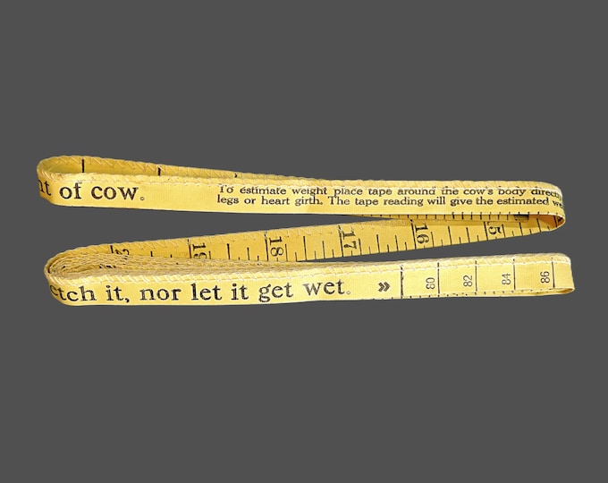 Vintage Cow Cattle Weight Tape Measure for Estimating Live Weight of ...