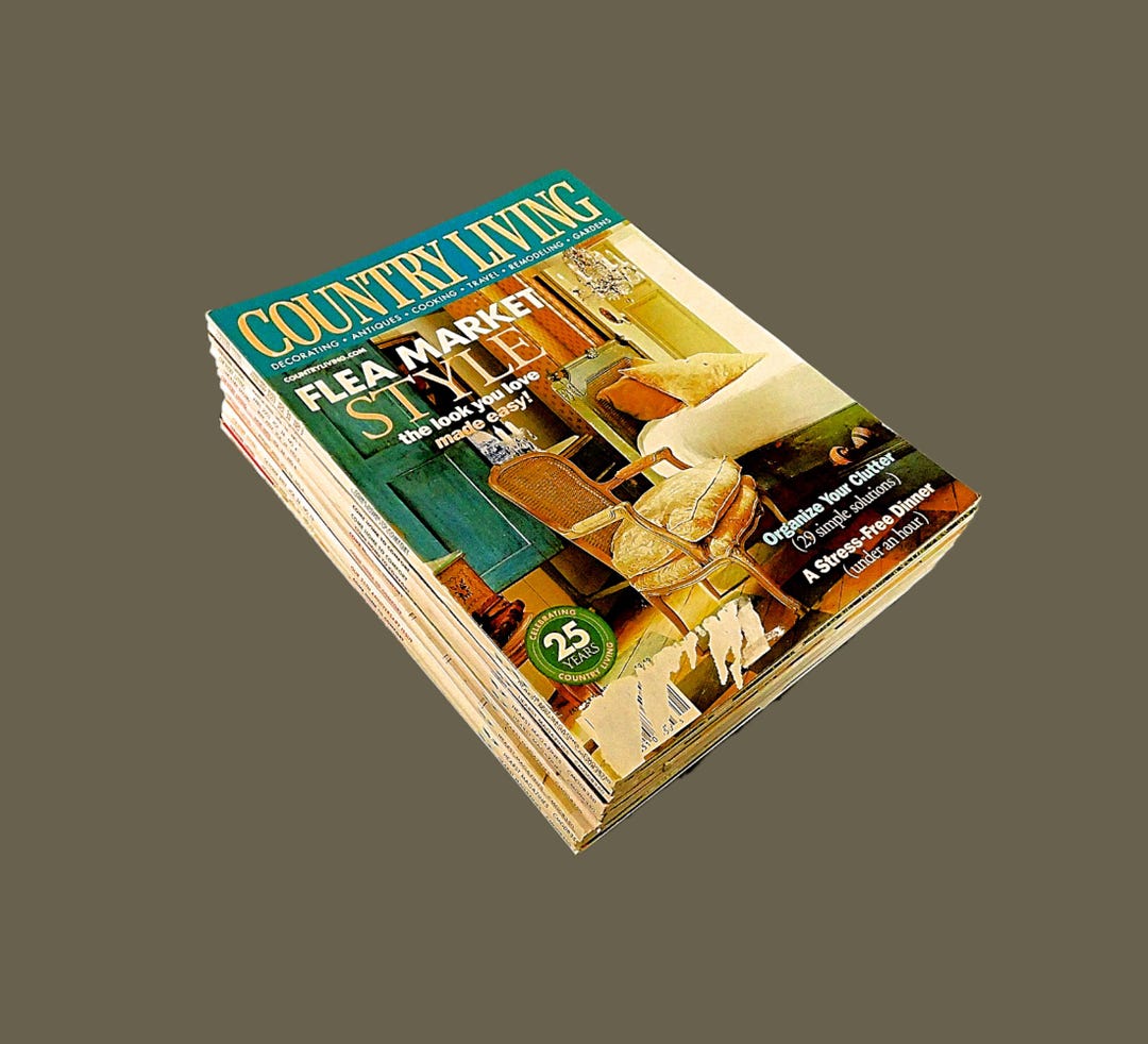 12 Vintage Back Issues COUNTRY LIVING Magazine From 2003 - Decorating ...