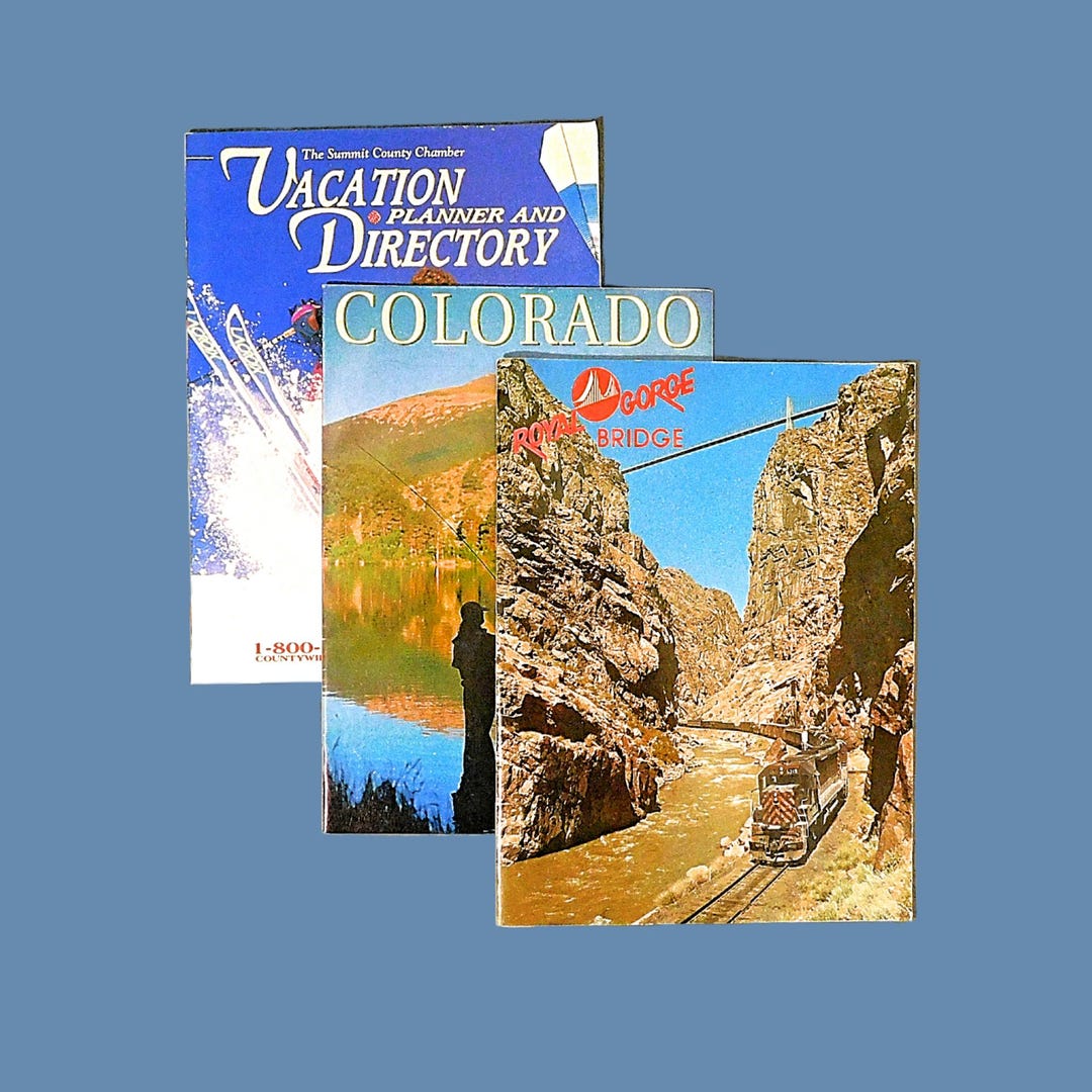 3 Vintage 1990's Travel Brochures & Vacation Planners From Colorado ...