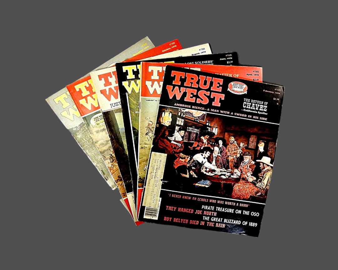 Six Vintage 1978 True West Magazines - Complete Year - Non Fiction All ...