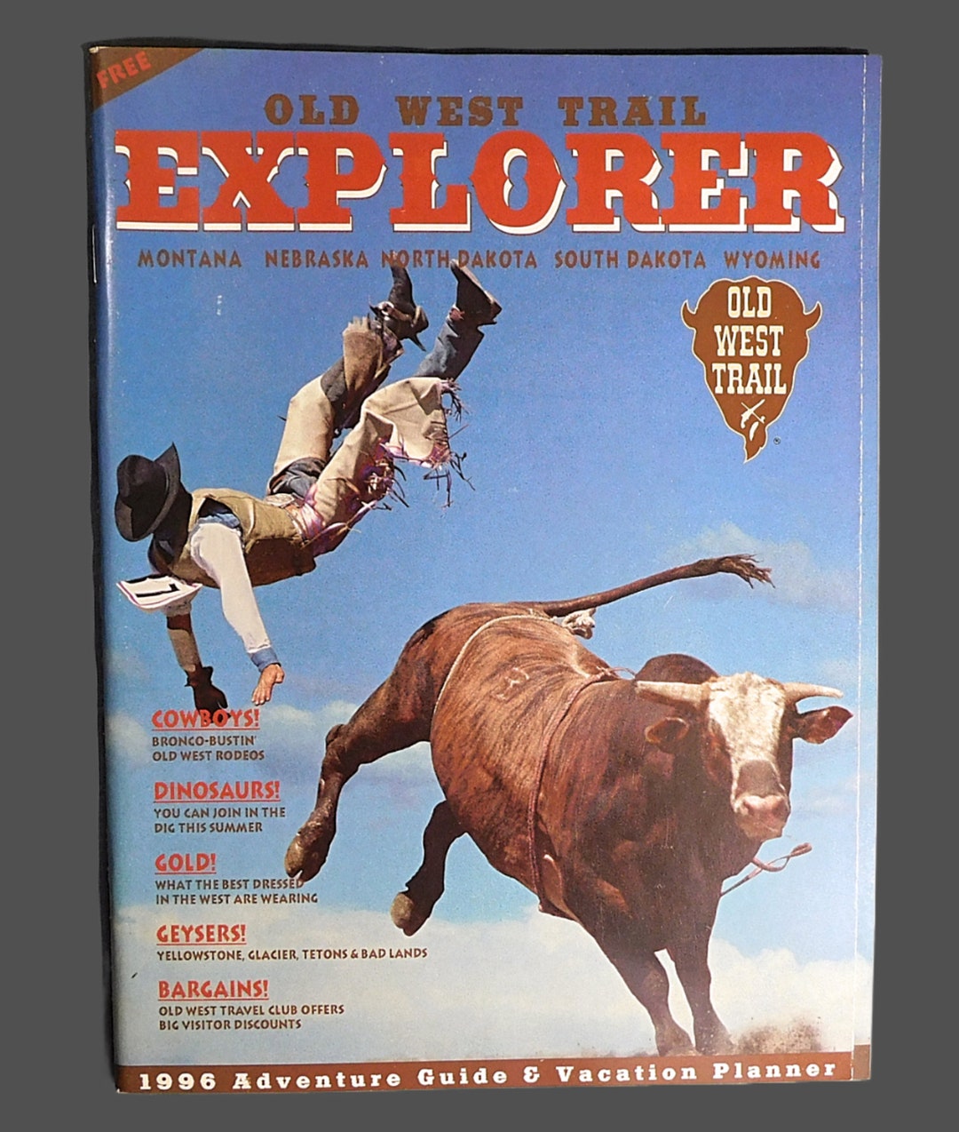 Vintage 1996 Old West Trail Explorer Adventure Guide & Vacation Planner ...