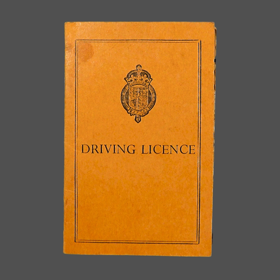 Vintage Great Britain Driving Licence License From 1954 to 1958 - Motor ...