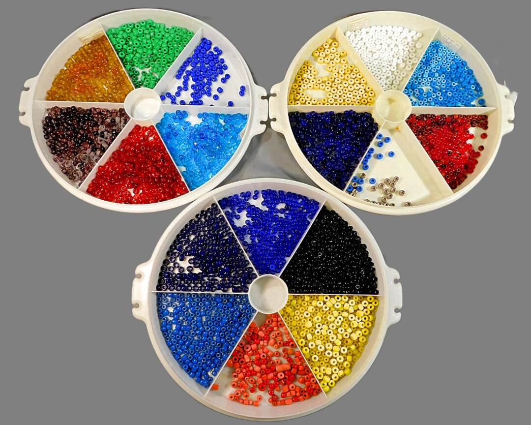 Destash Lot of Glass Crow Beads - Glass Trade Beads - Various Old Time ...