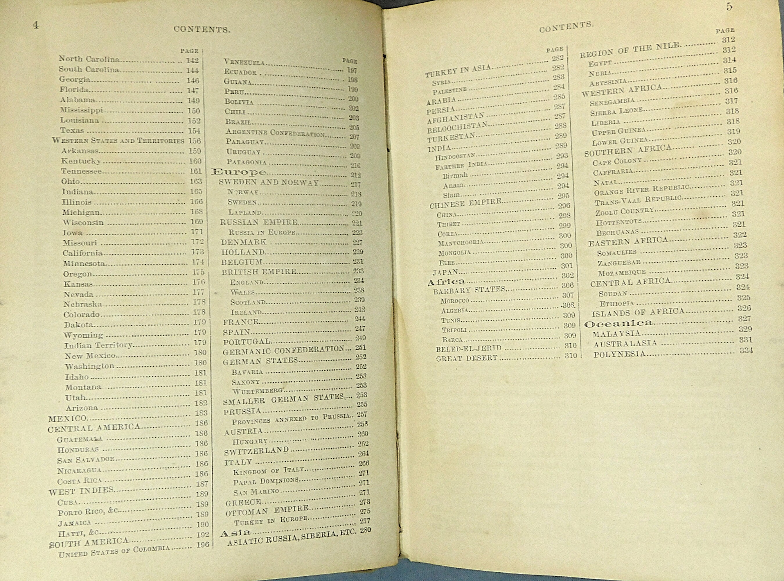 Antique 1870 Book Mitchell's School Geography A System of Modern ...
